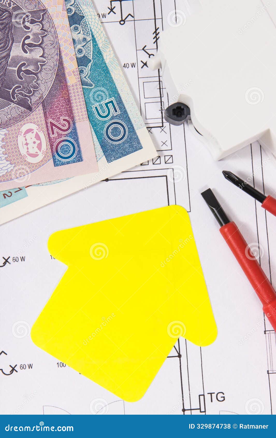 Components for Electric Installations, Shape of House, Construction ...