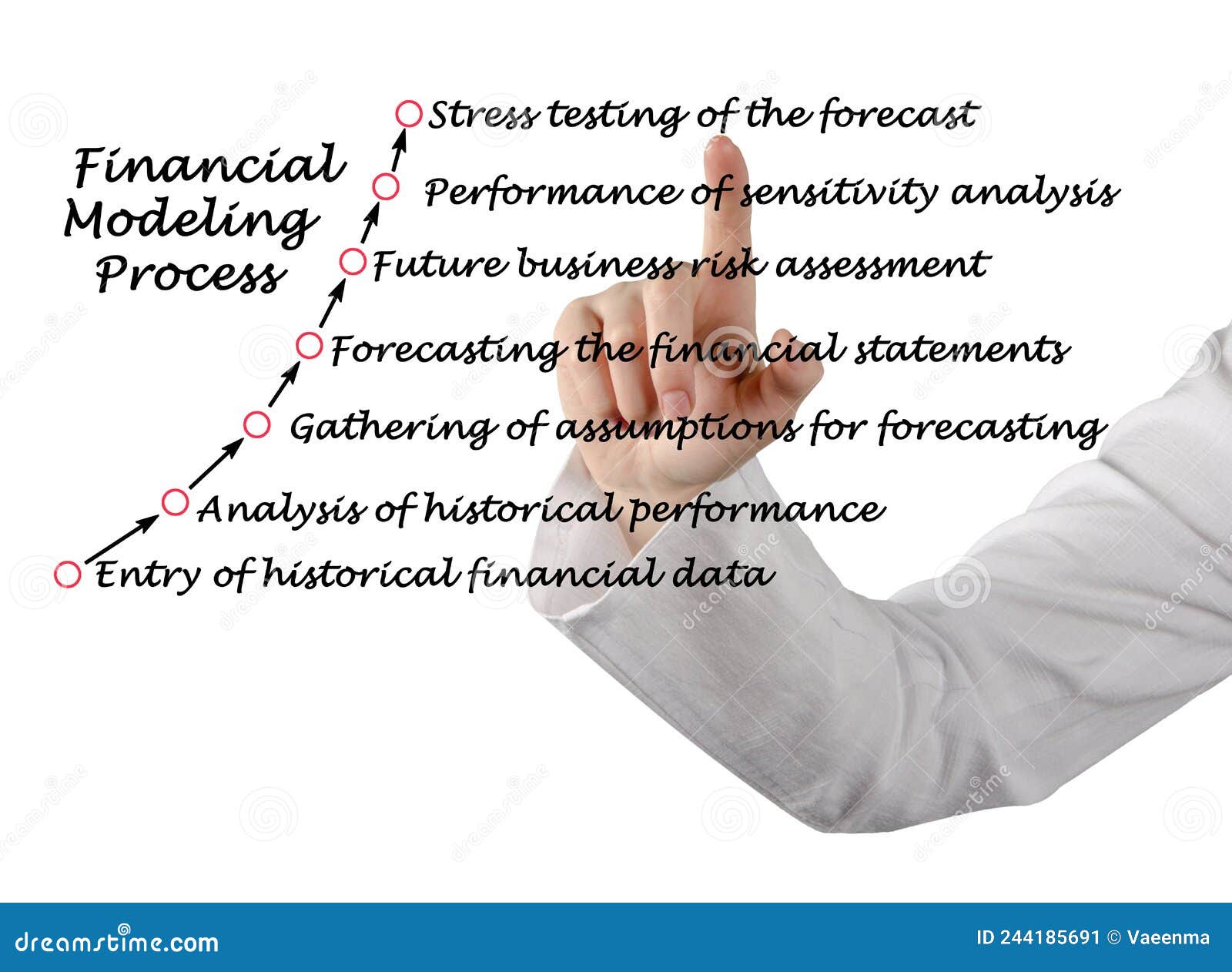 Financial Modeling Process stock image. Image of forecasting - 244185691
