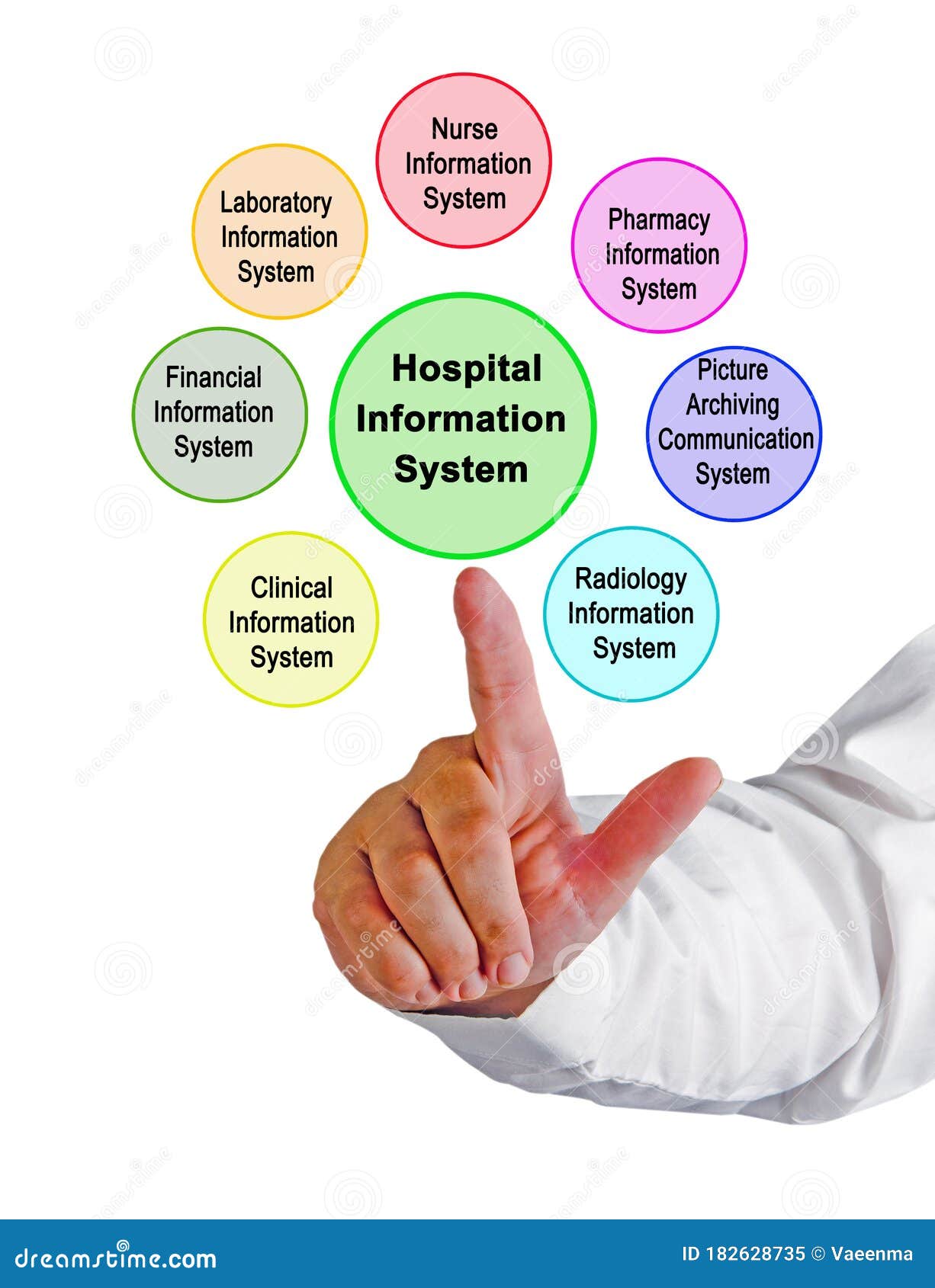 Components of Hospital Information System Stock Image - Image of ...