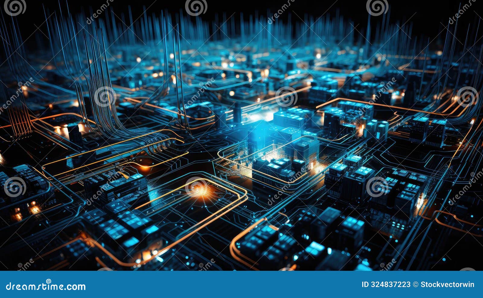 Components Lighting and Electrical Stock Illustration - Illustration of ...