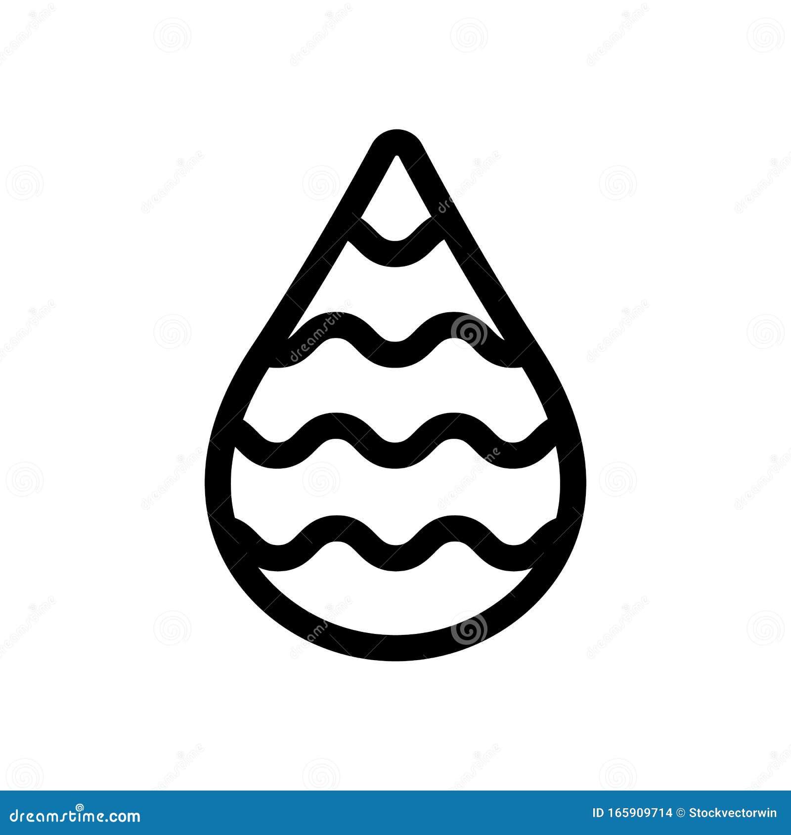 The Components of the Liquid Icon Vector. Isolated Contour Symbol ...