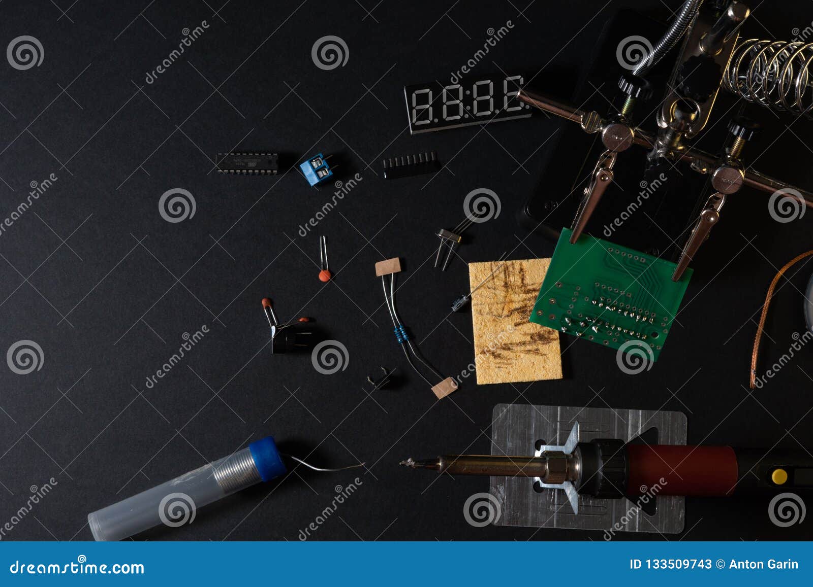 The Components of the Main Board in the Process of Assembling the ...