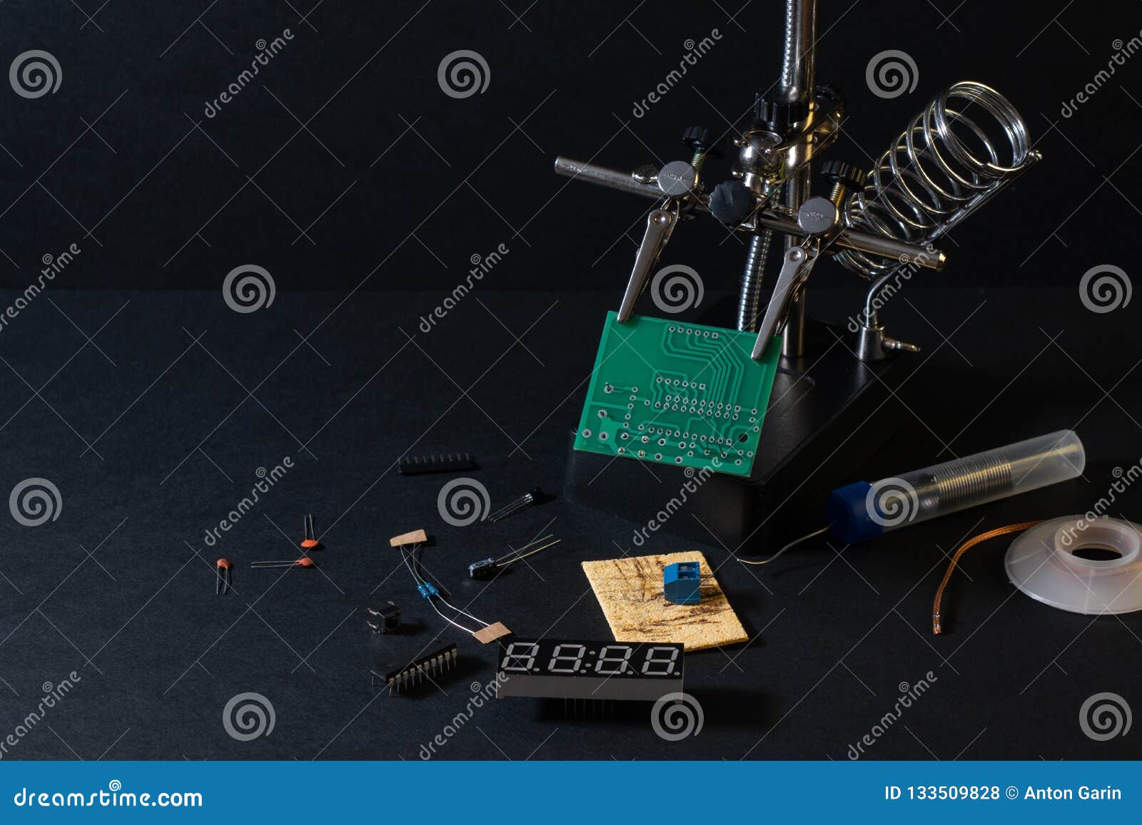 The Components of the Main Board in the Process of Assembling the ...