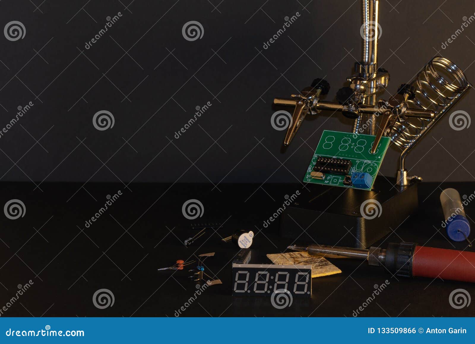 The Components of the Main Board in the Process of Assembling the ...