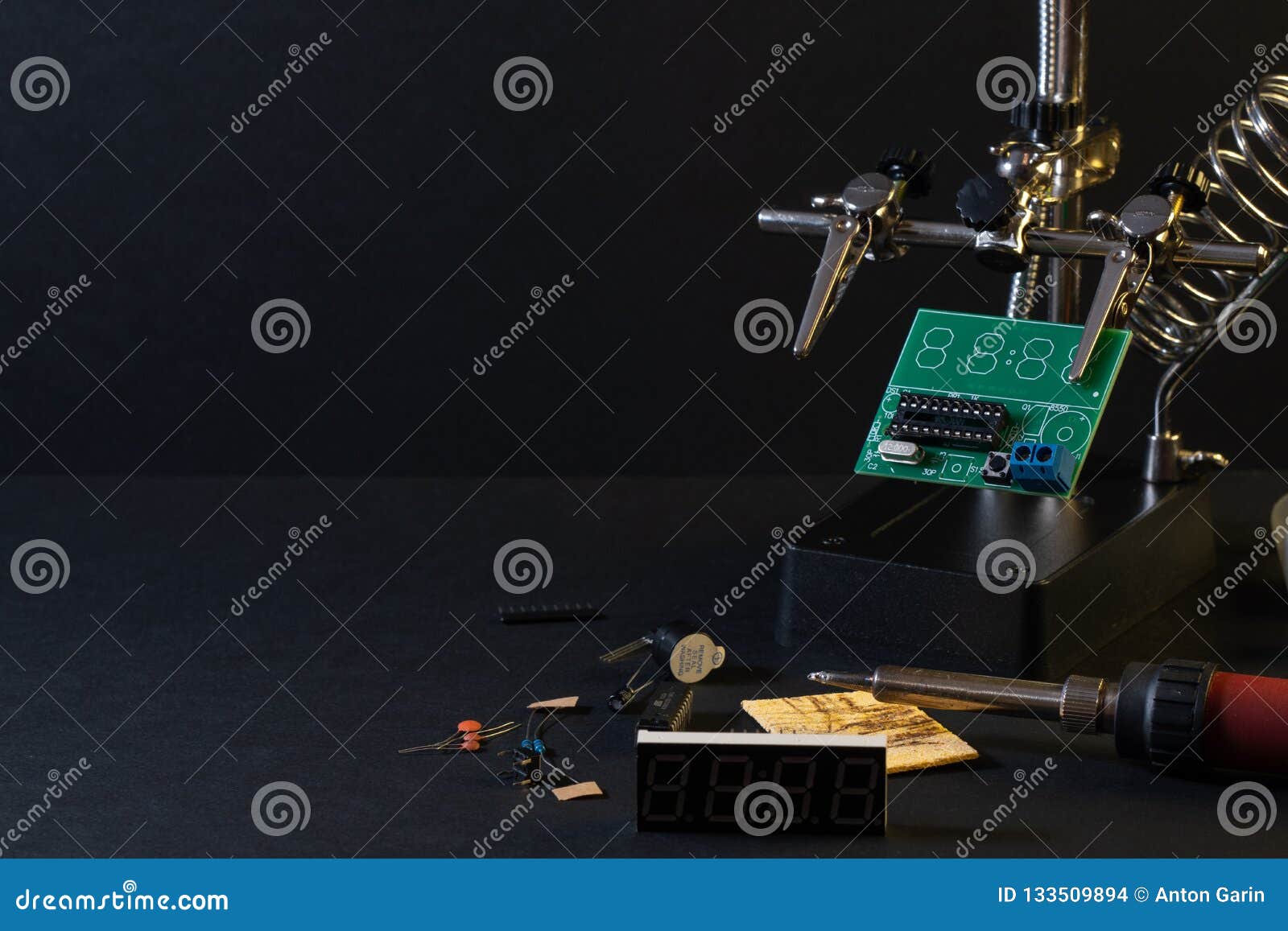 The Components of the Main Board in the Process of Assembling the ...