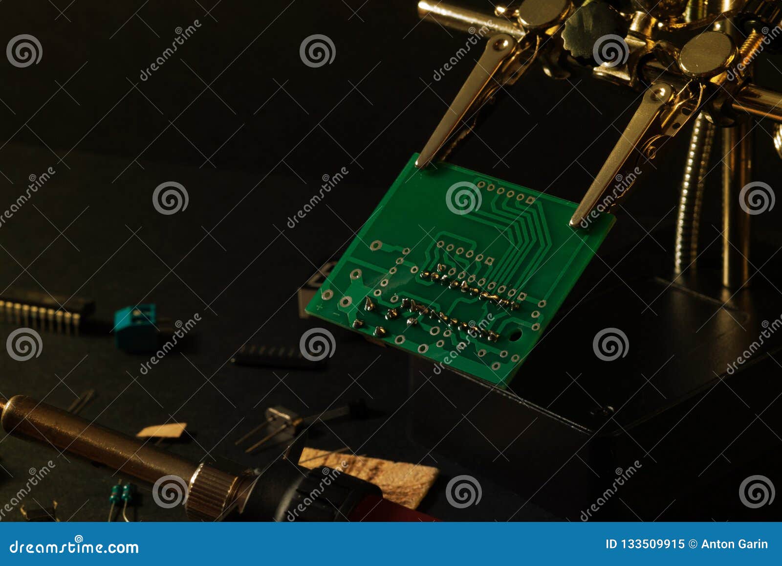 The Components of the Main Board in the Process of Assembling the ...