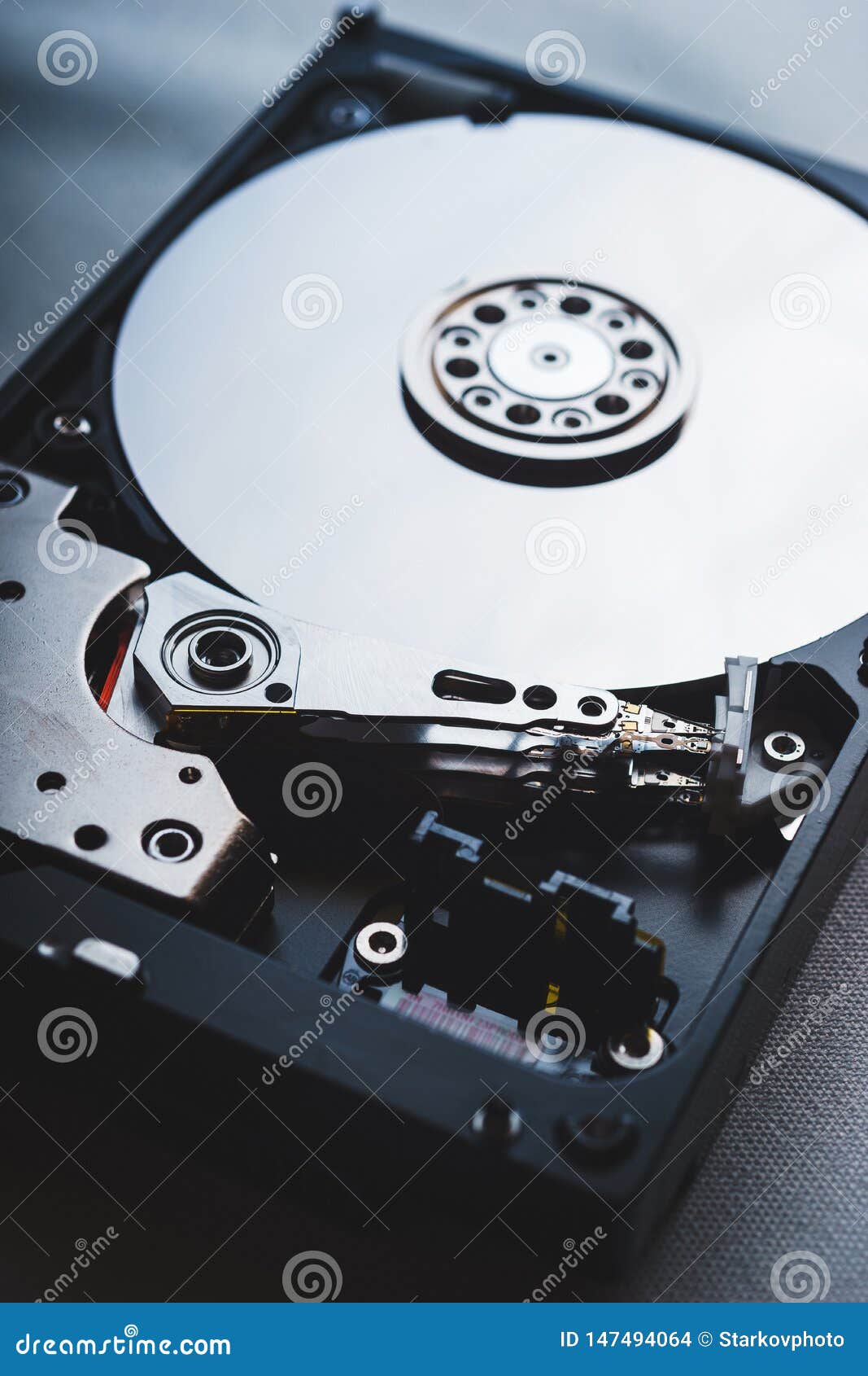 Components for PC. Open Hard Disk Storage Stock Photo - Image of detail ...