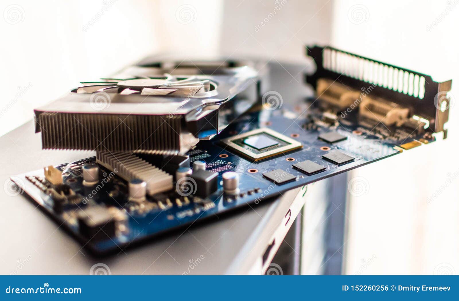 Components of a Personal Desktop Computer a Disassembled Board Video ...