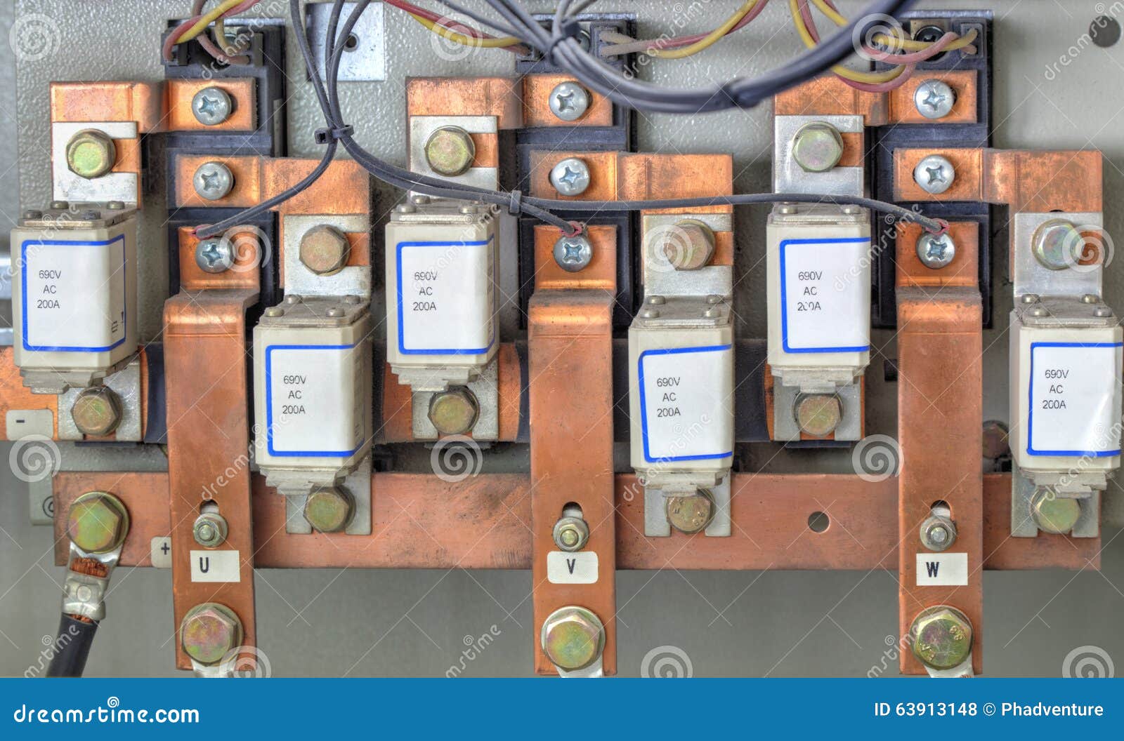 Busbar, Support And Distribution Equipment. High Voltage Transformer ...