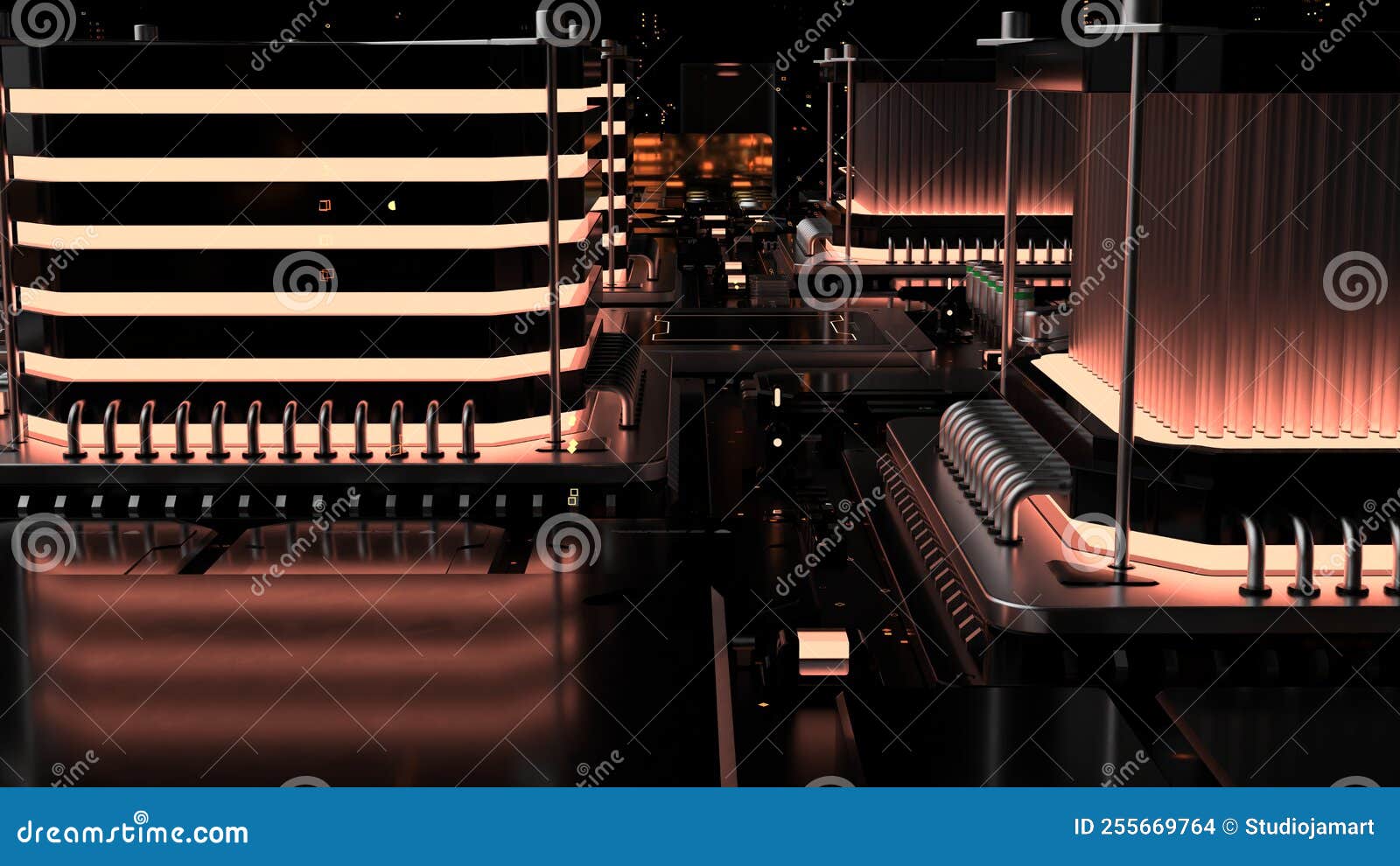 Components of Quantum Computer Parts . Stock Illustration ...