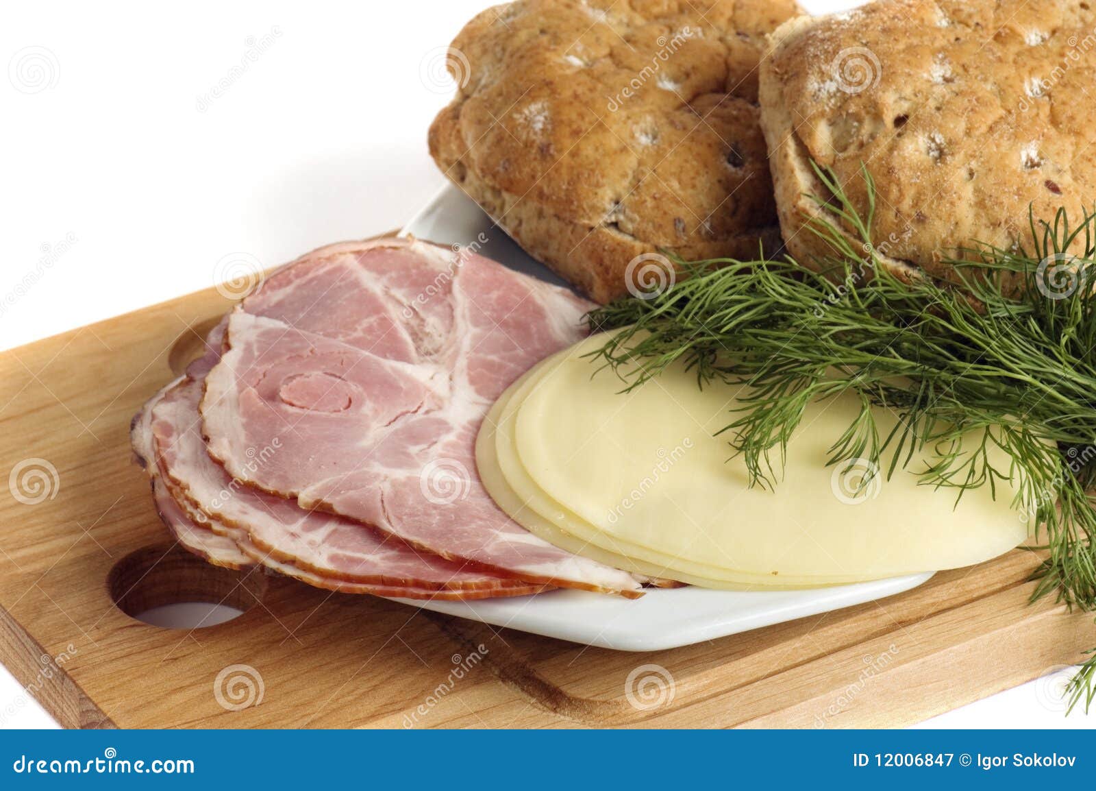 Components for a sandwich stock image. Image of grocery - 12006847