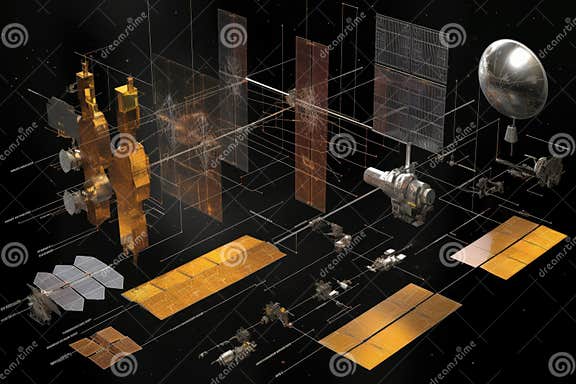 Components of Solar Sail Propulsion System Laid Out Stock Photo - Image ...