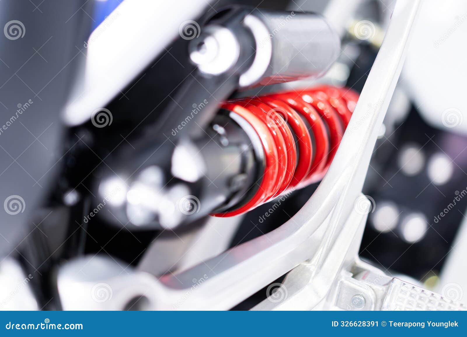Components and Structure of Modern Motorcycle Suspension Systems Red ...