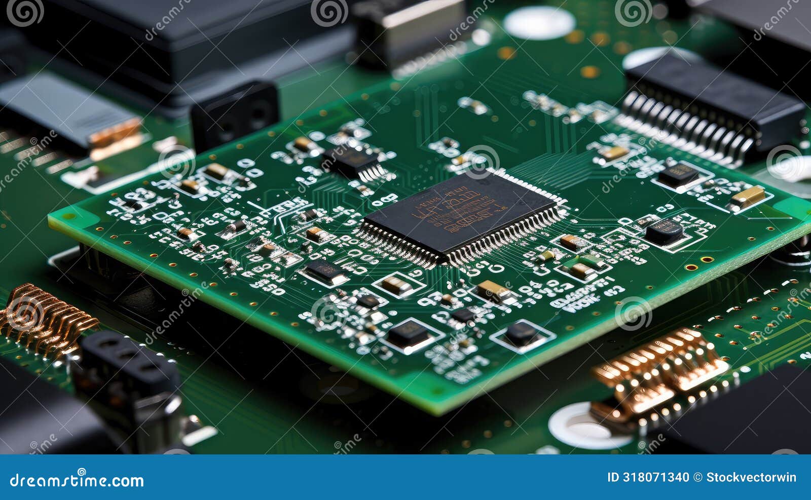 Components Surface Mount Technology Stock Illustration - Illustration ...