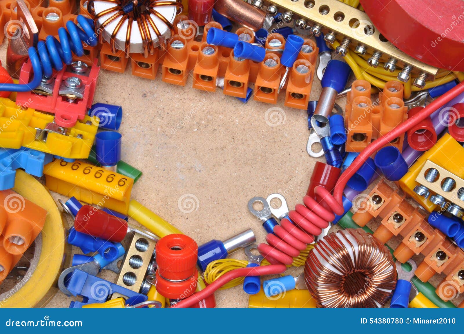 Components To Used in Electrical Installation Stock Photo - Image of ...