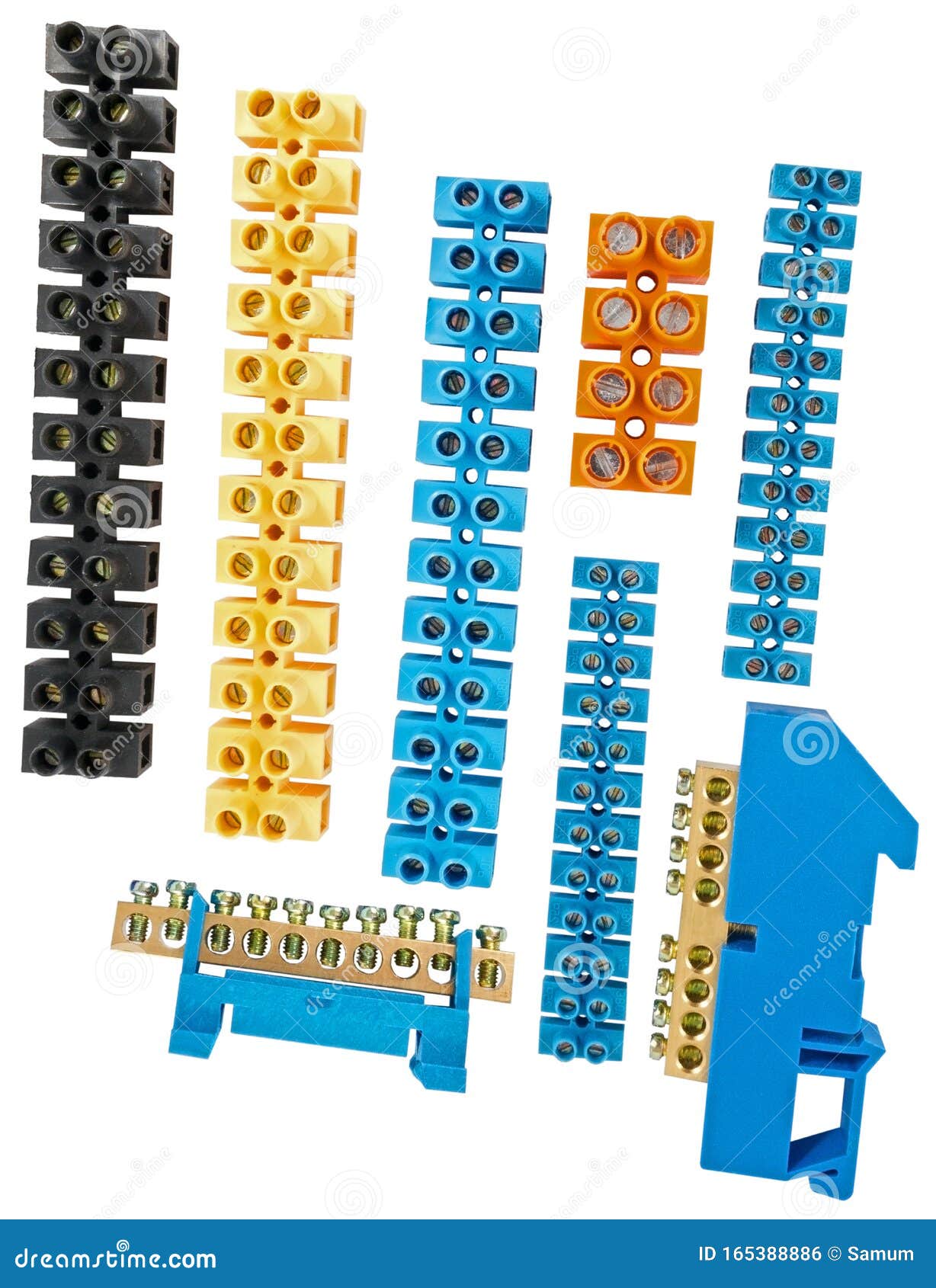 Plate of terminals stock photo. Image of circuit, electrical - 165388886