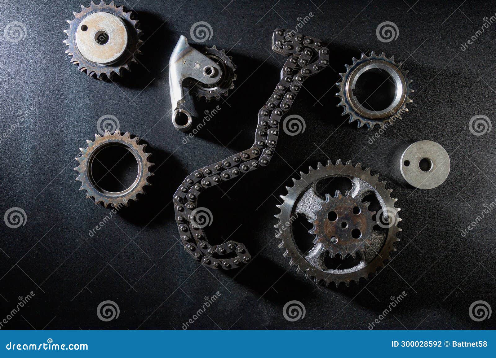 Components Of The Valve Timing Mechanism Of The Internal Combustion ...