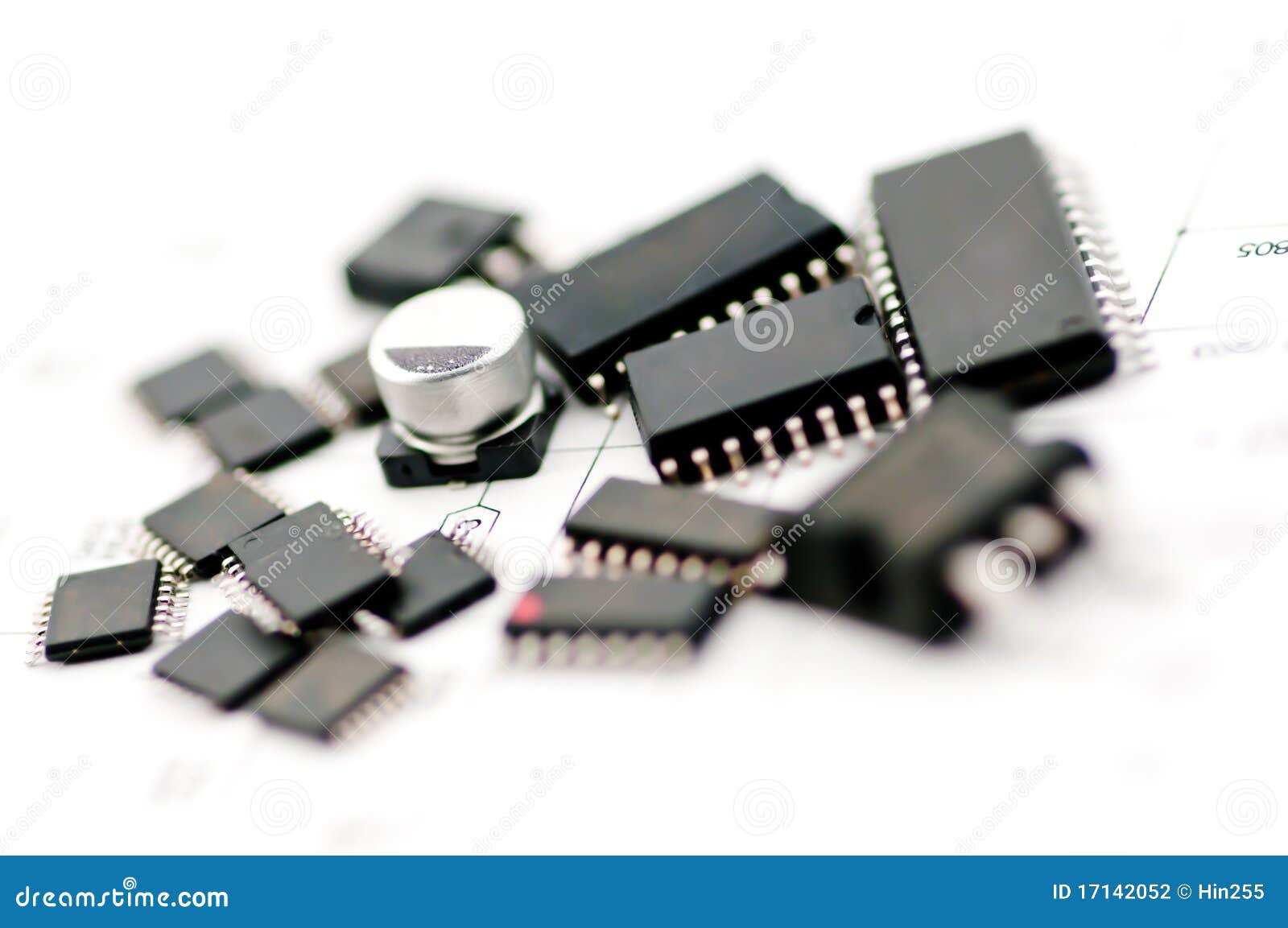 Composant électronique De Condensateur Photo stock - Image du choix ...