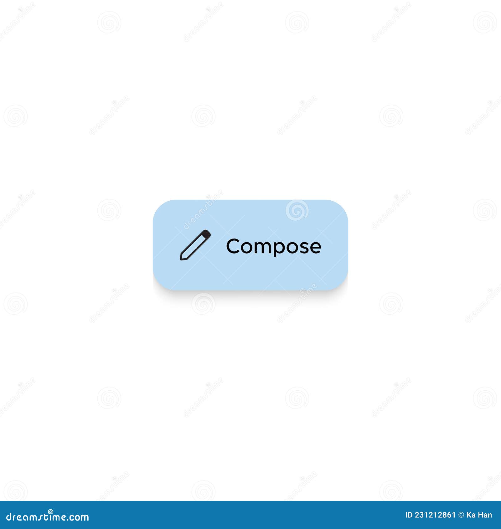 Compose Button Icon Vector. Write New Email Symbol Stock Vector ...