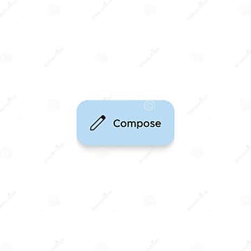 Compose Button Icon Vector. Write New Email Symbol Stock Vector ...