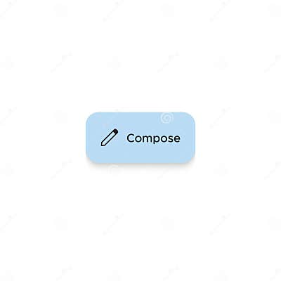 Compose Button Icon Vector. Write New Email Symbol Stock Vector ...