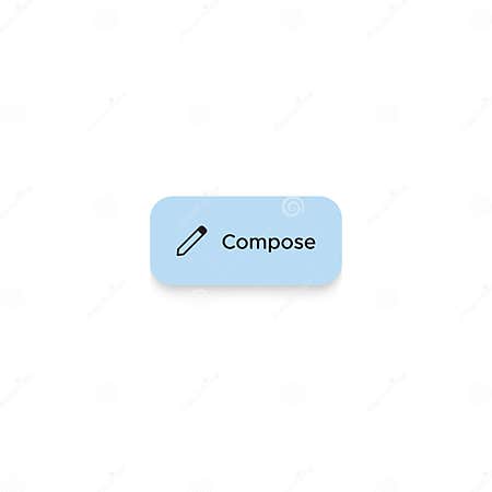 Compose Button Icon Vector. Write New Email Symbol Stock Vector ...