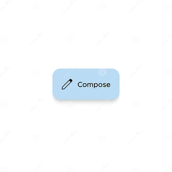 Compose Button Icon Vector. Write New Email Symbol Stock Vector ...