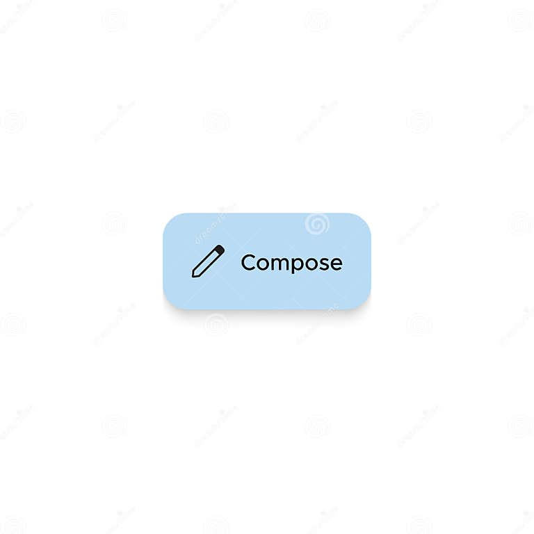 Compose Button Icon Vector. Write New Email Symbol Stock Vector ...