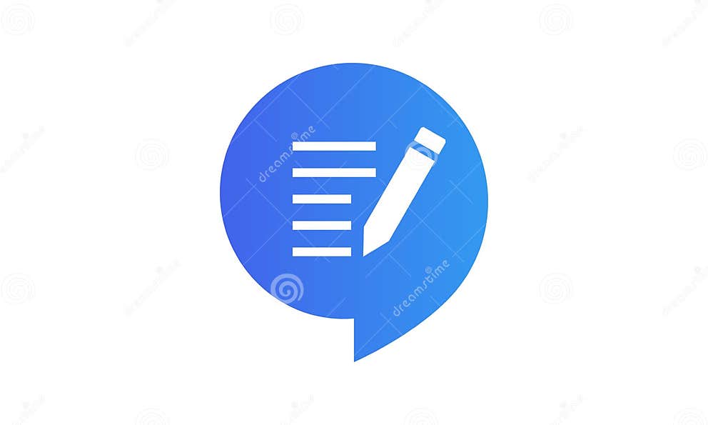 Compose Document Contract Write Icon. File Sign Note with Pencil Vector ...