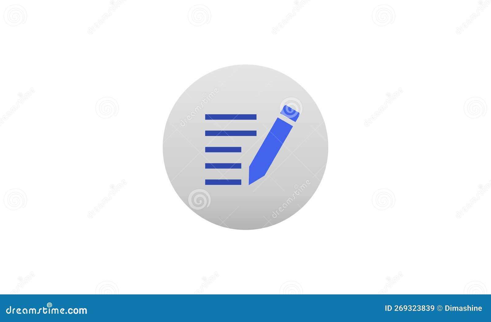 Compose Document Contract Write Icon. File Sign Note with Pencil Vector ...