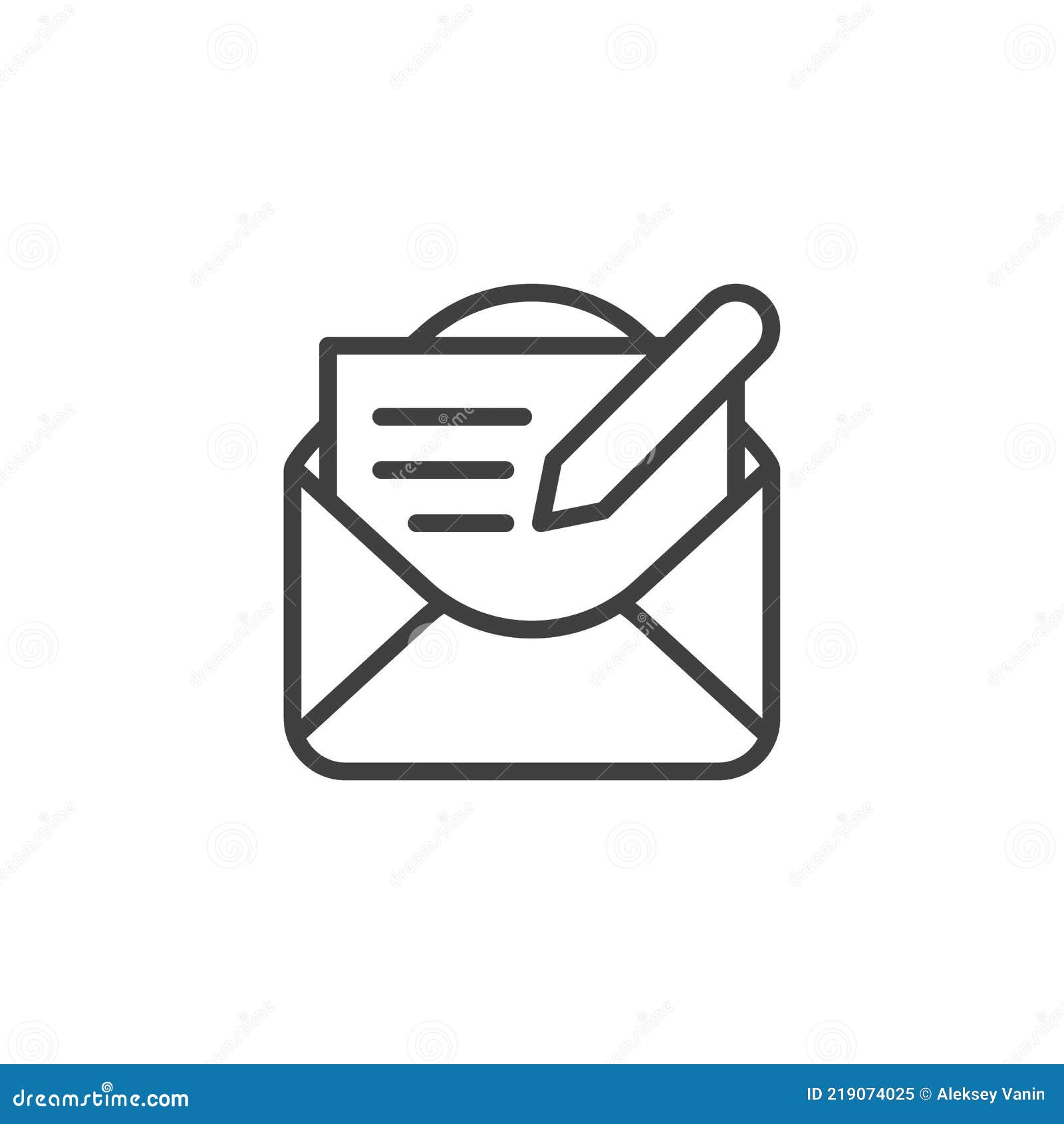 Compose Message / Writing New Message - Line Art Icons For Apps And ... Compose Message / Writing New Message - Line Art Icons For Apps And ...