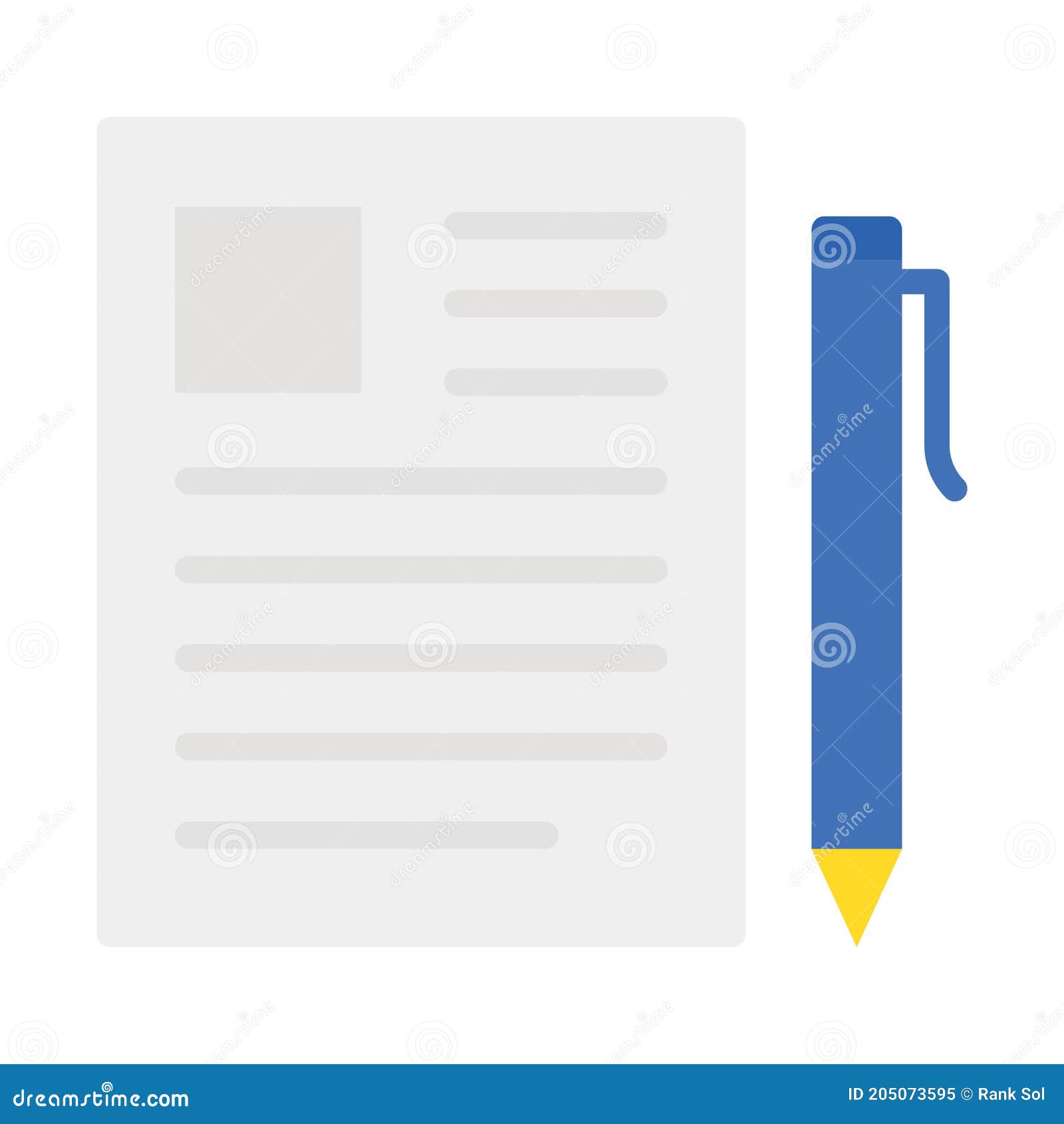 Compose, Paper Vector Icon Which Can Easily Modify Stock Vector ...