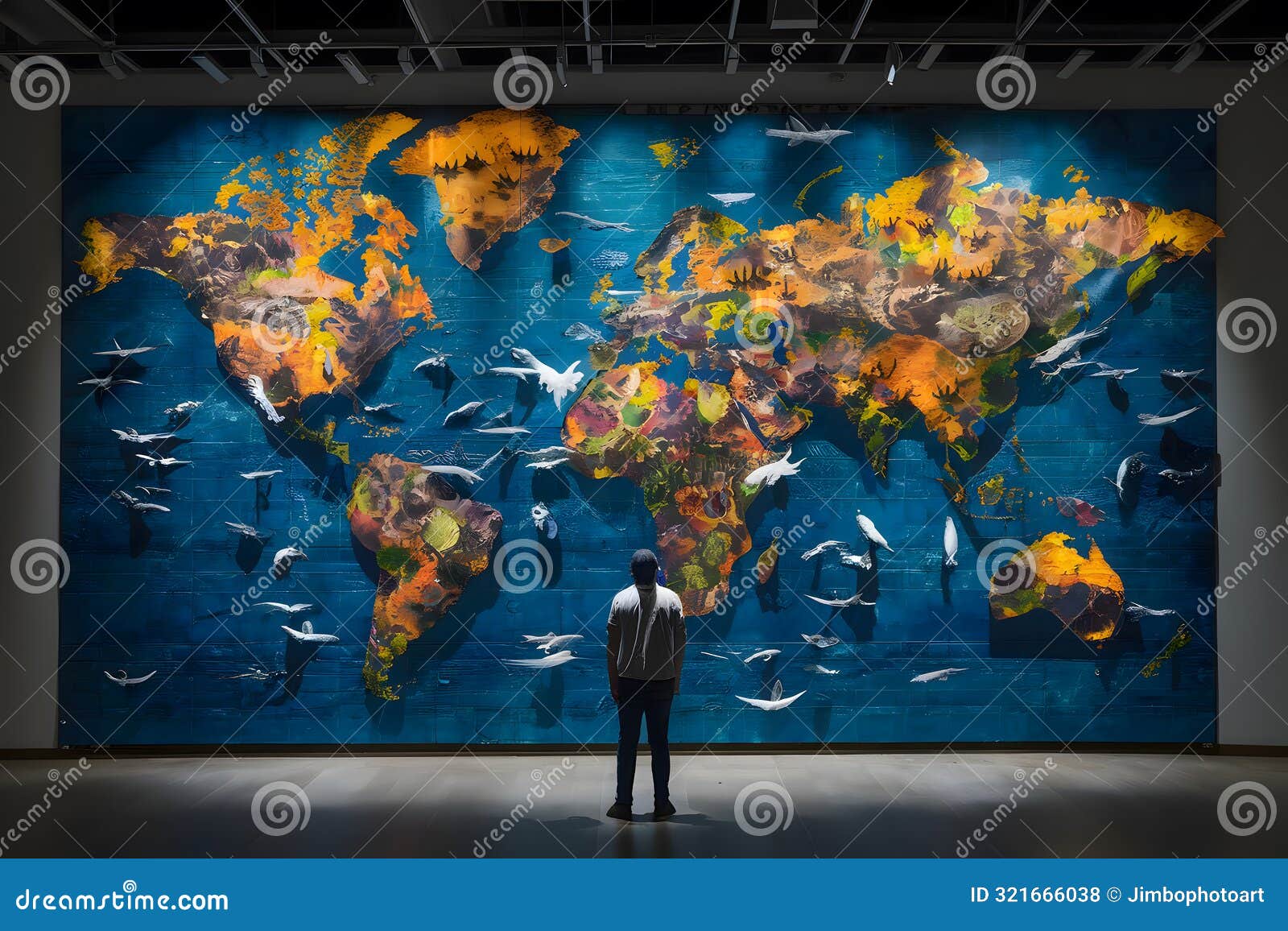 Compose a Visually Arresting Artwork Symbolizing the Interconnectedness ...