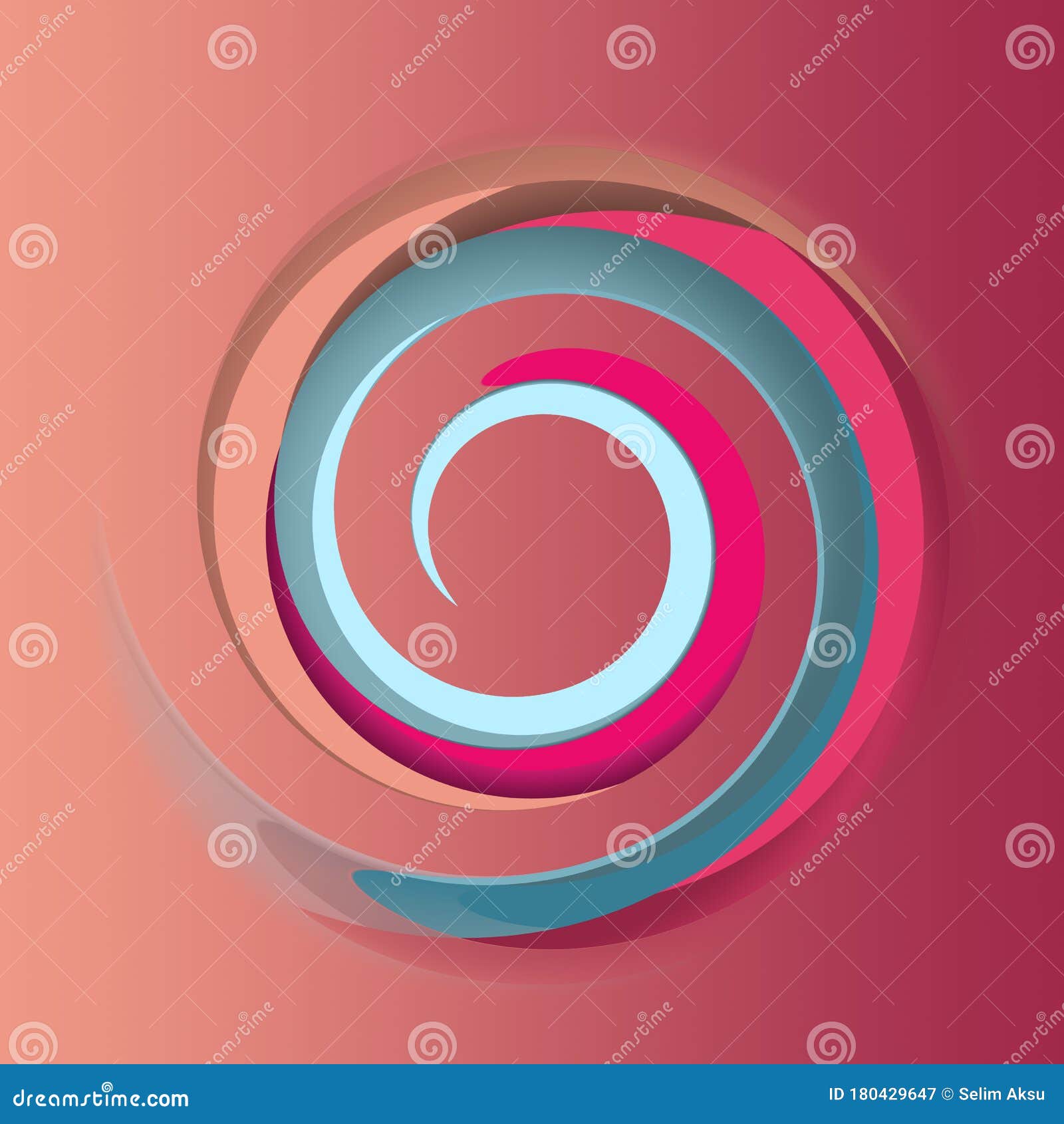 Composed Of Many Colors. Harmonious Cycle Of Colored Shapes. Stock ...