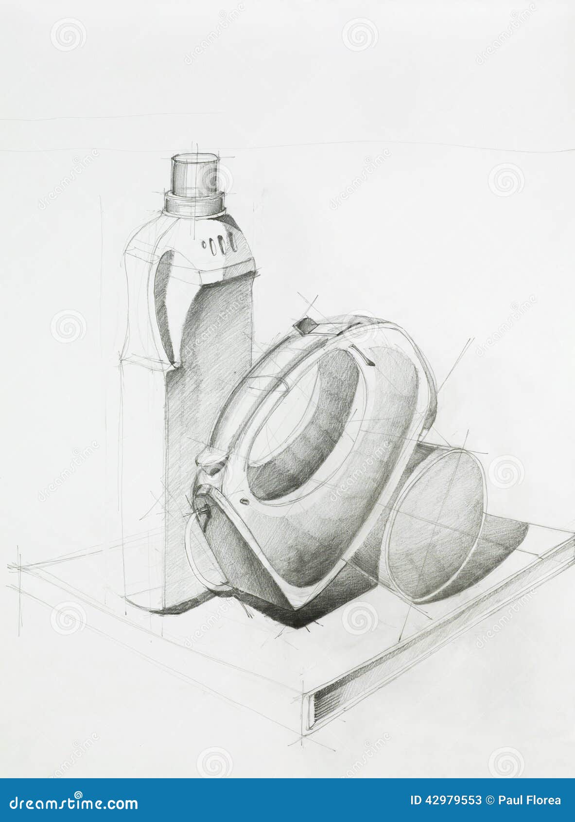 Composición Con Los Objetos Stock de ilustración - Ilustración de ...