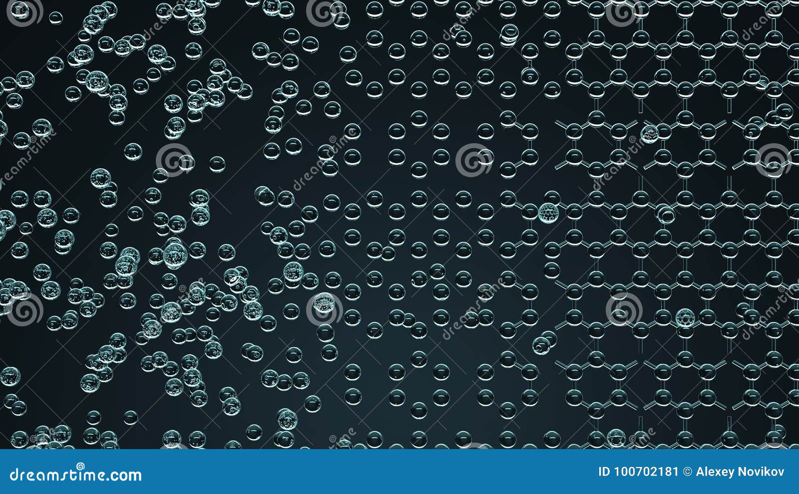 Composing Hexagonal Molecular Structure with Glass Particle Models, 3D ...