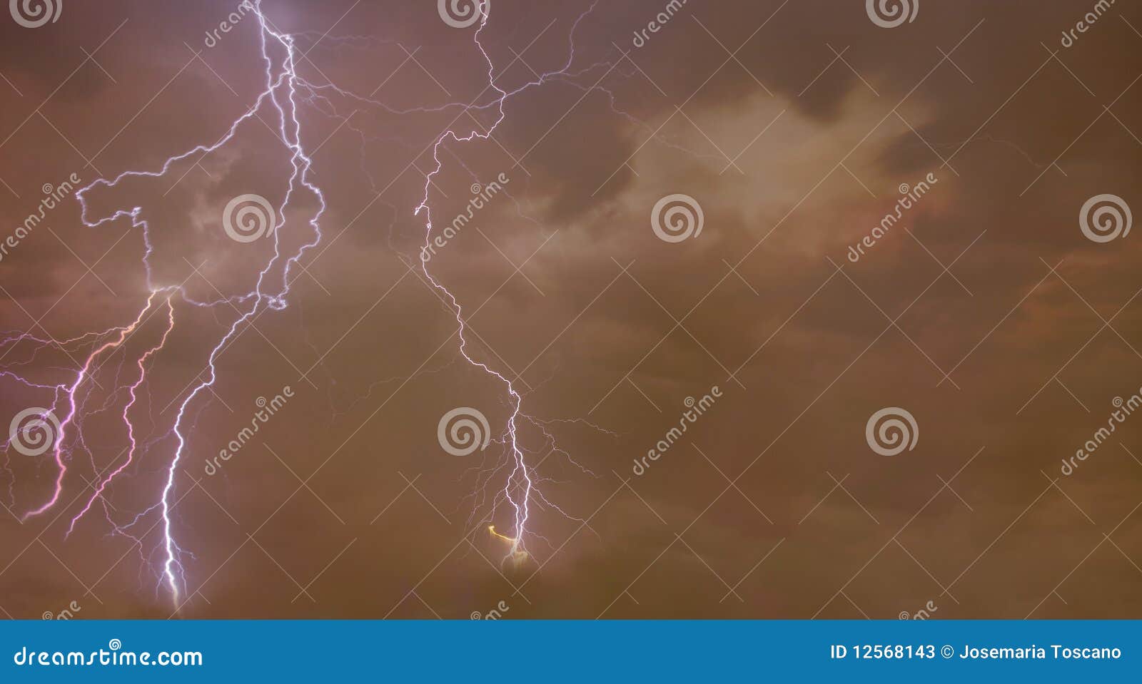 Composite Abstract Picture of Lightning Stock Image - Image of ...