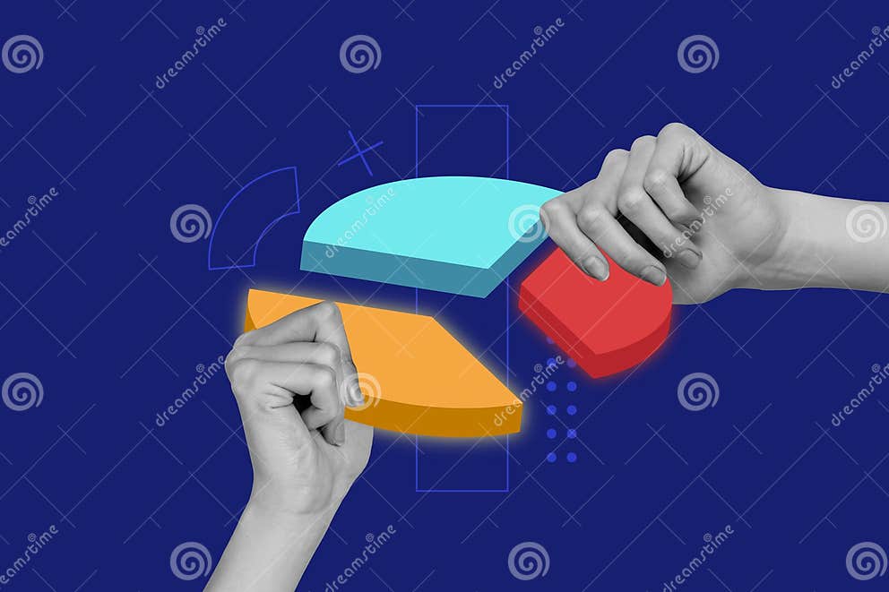 Composite Art 3d Creative Image Collage of Hands Hold Element Diagram ...