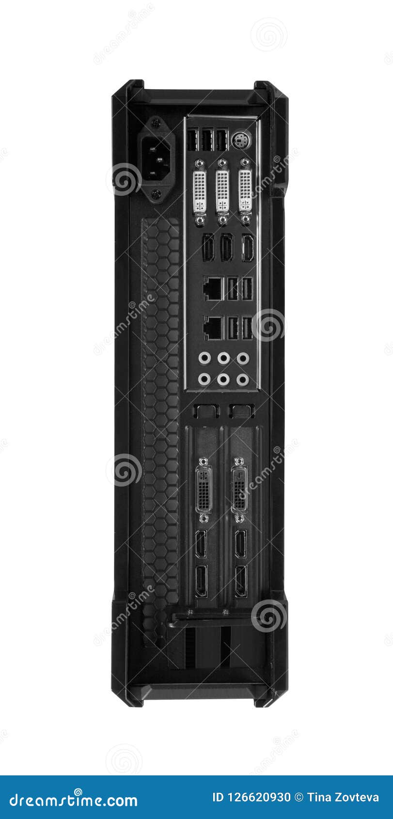 Composite and Component Output Connections Stock Photo - Image of ...