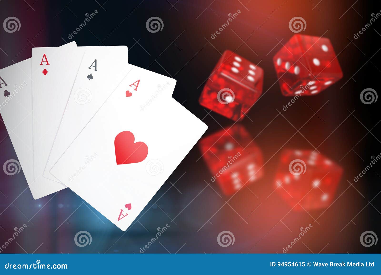 Composite 3d Image of Digital Composite Image Playing Cards Stock ...