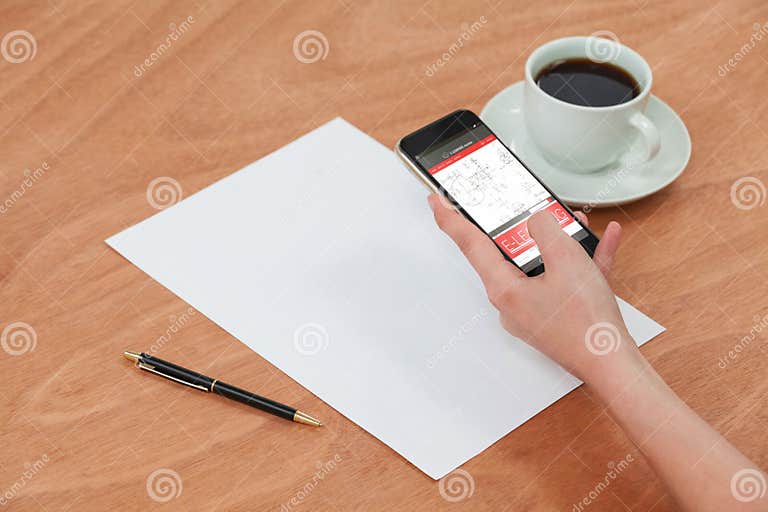 Composite 3d Image of Graphic Image of Online Education Interface on ...