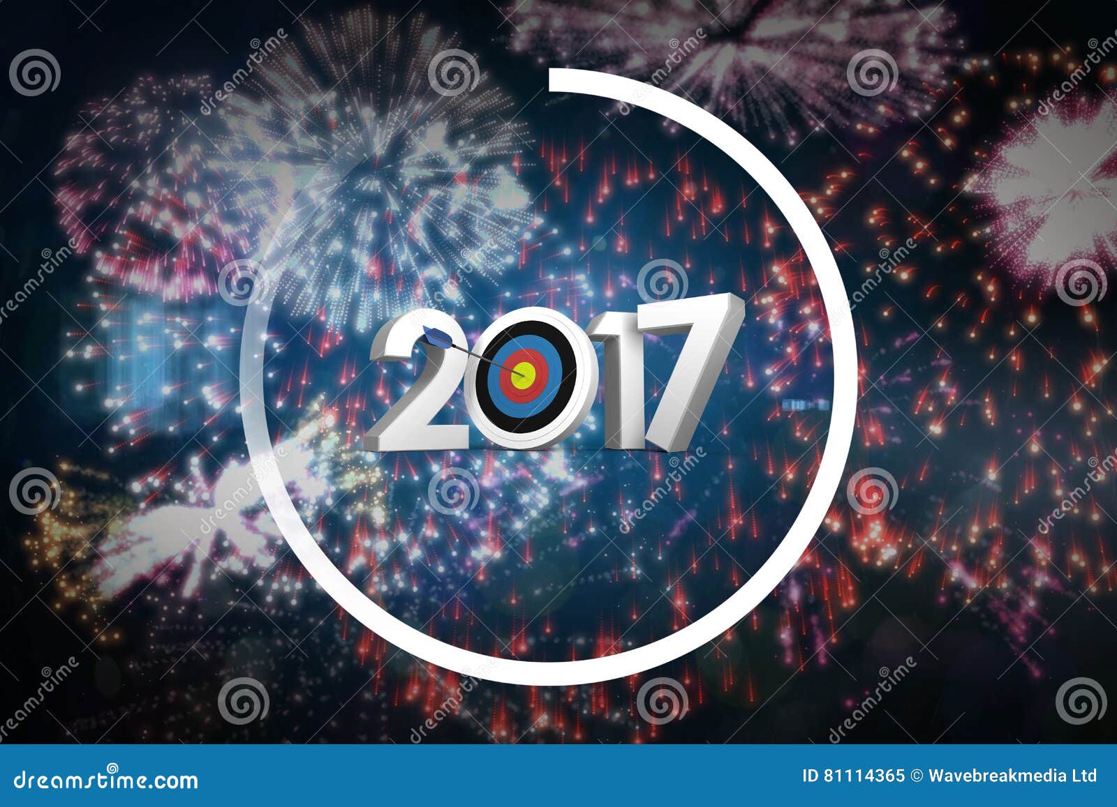 Composite 3D Image of Graphic Ring Stock Illustration - Illustration of ...