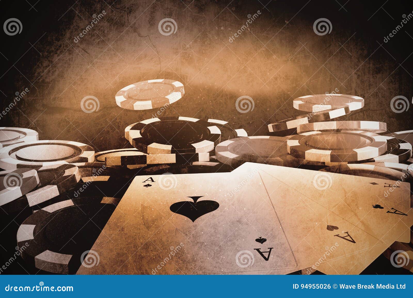 Composite 3d Image of Image Playing Cards Stock Illustration ...