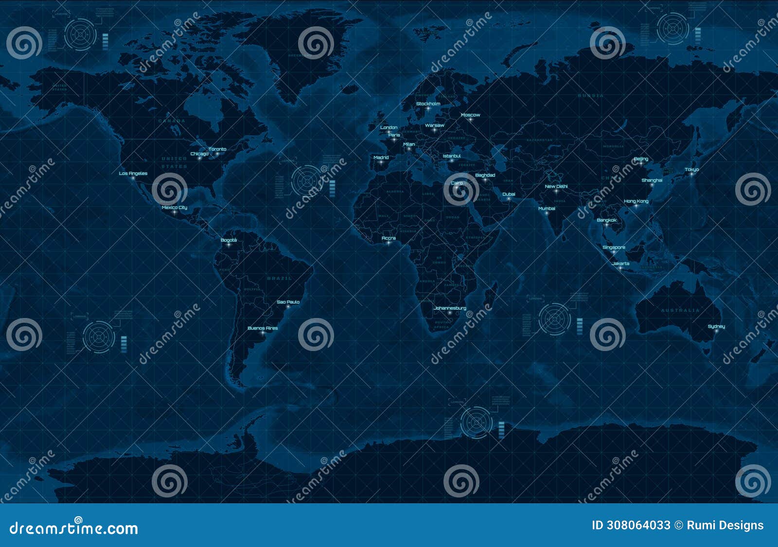 Composite Gaming Nova Firefly World Map Royalty-Free Stock Photo ...