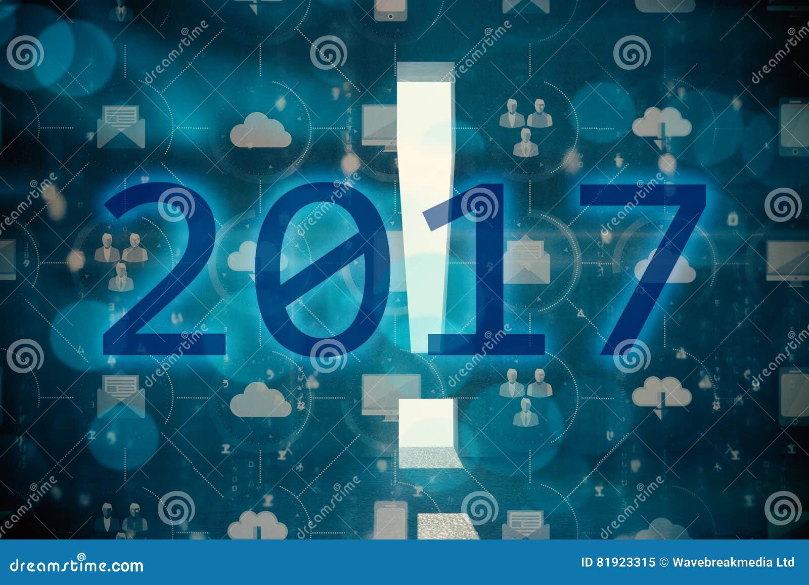 Composite image of 2017 stock illustration. Illustration of apps - 81923315