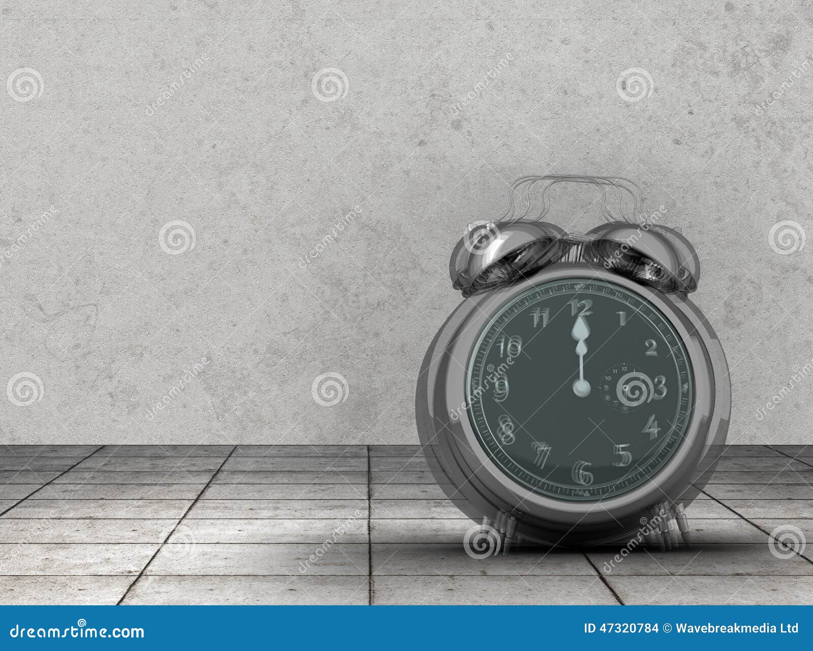 Composite Image of Alarm Clock Counting Down To Twelve Stock ...