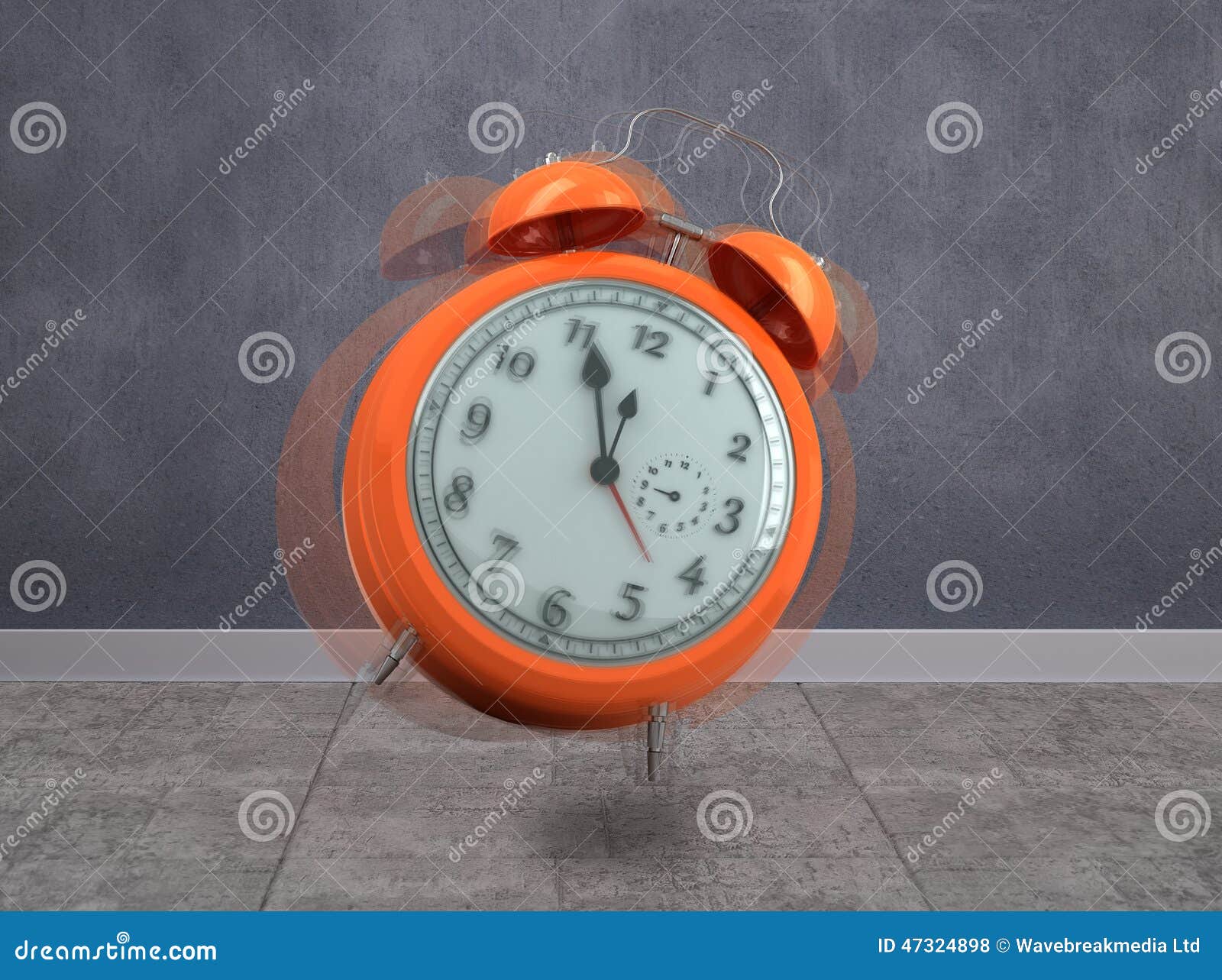 Composite Image of Alarm Clock Counting Down To Twelve Stock ...