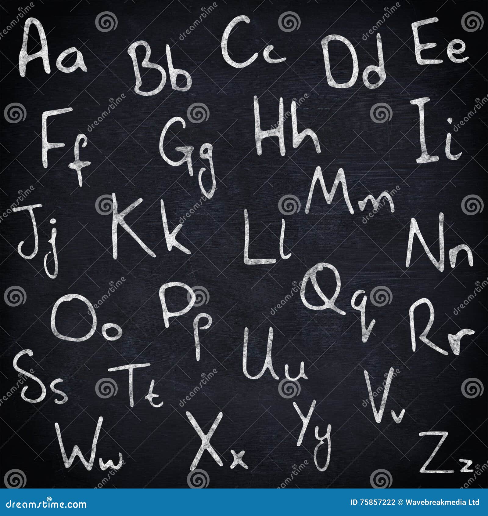 Composite Image of Alphabet Stock Photo - Image of drawing, hand: 75857222