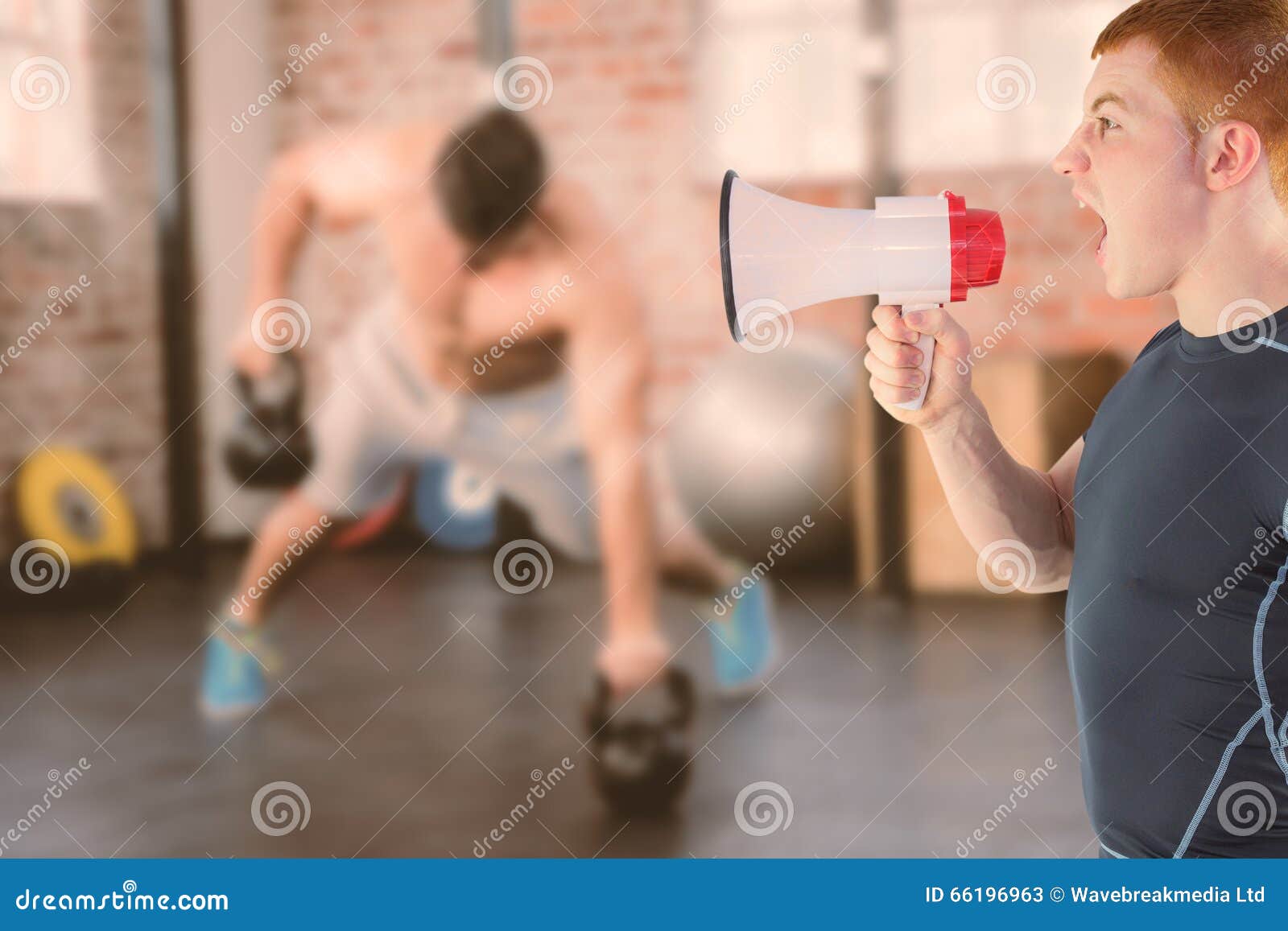Angry Rugby Player Yelling Megaphone Photos - Free & Royalty-Free Stock ...