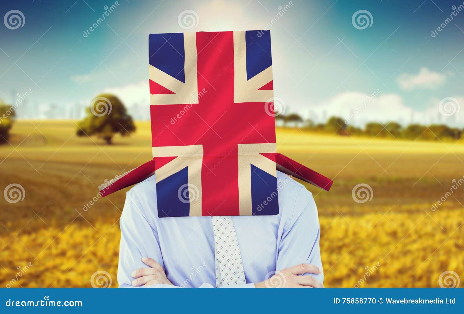 Composite Image of Anonymous Businessman Stock Photo - Image of arms ...